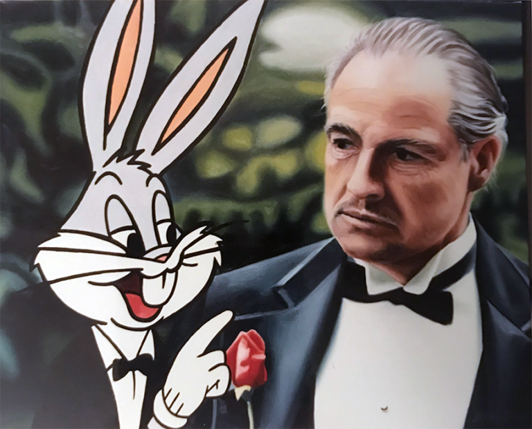 Godfather and Bugs bunny – Clifford Land Art